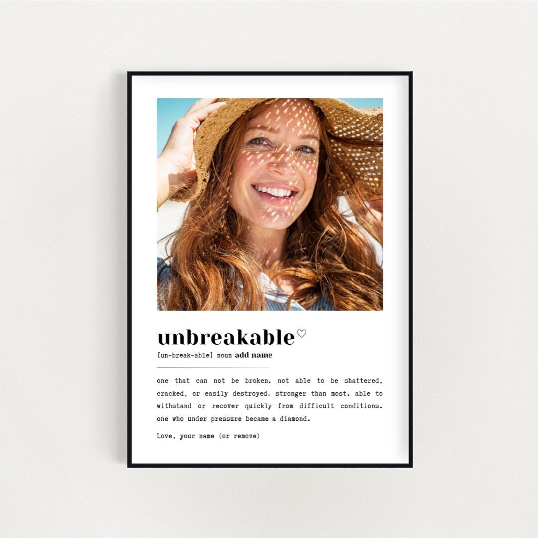 Custom Definition Unbreakable Definition Recovery Gift - Etsy