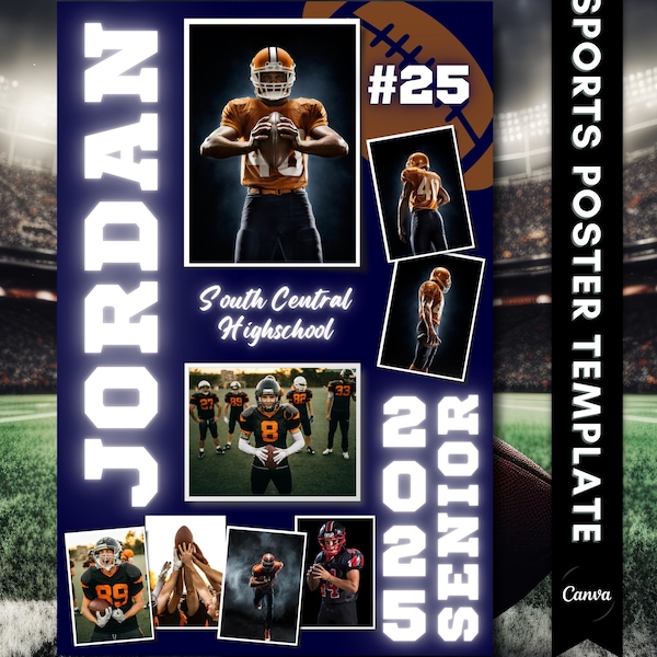 High School Football Poster - Etsy