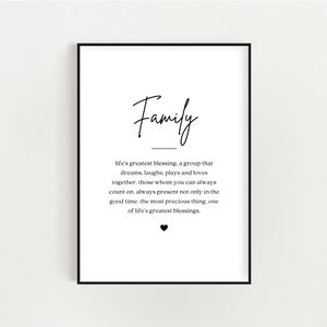 Family Definition Sign Instant Download, Family Definition Print ...