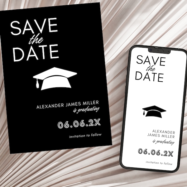 Save the Date Graduation - Etsy