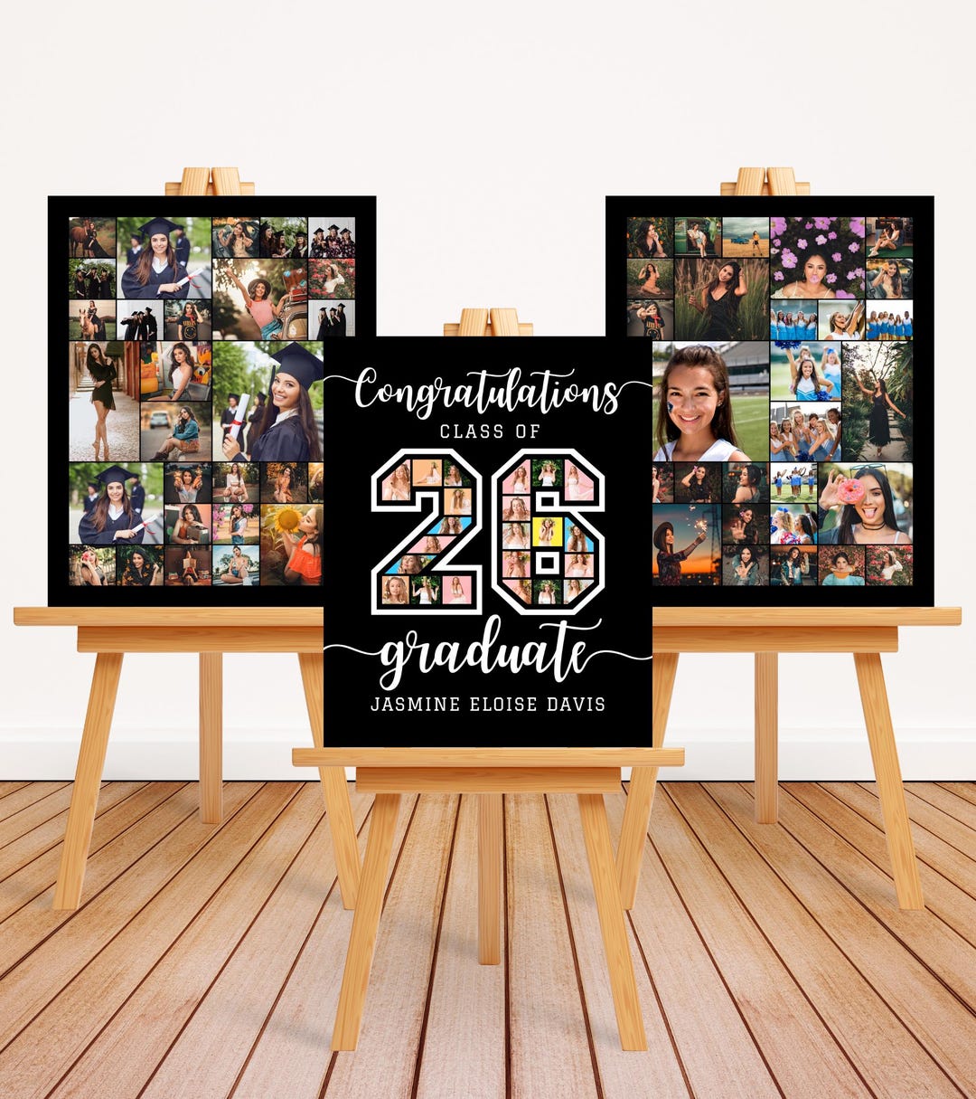 Graduation Photo Collage Template: Class of 2026 Poster (digital ...