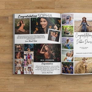 Editable Half Page Yearbook Ad Template Layout Graduation Yearbook Ad ...