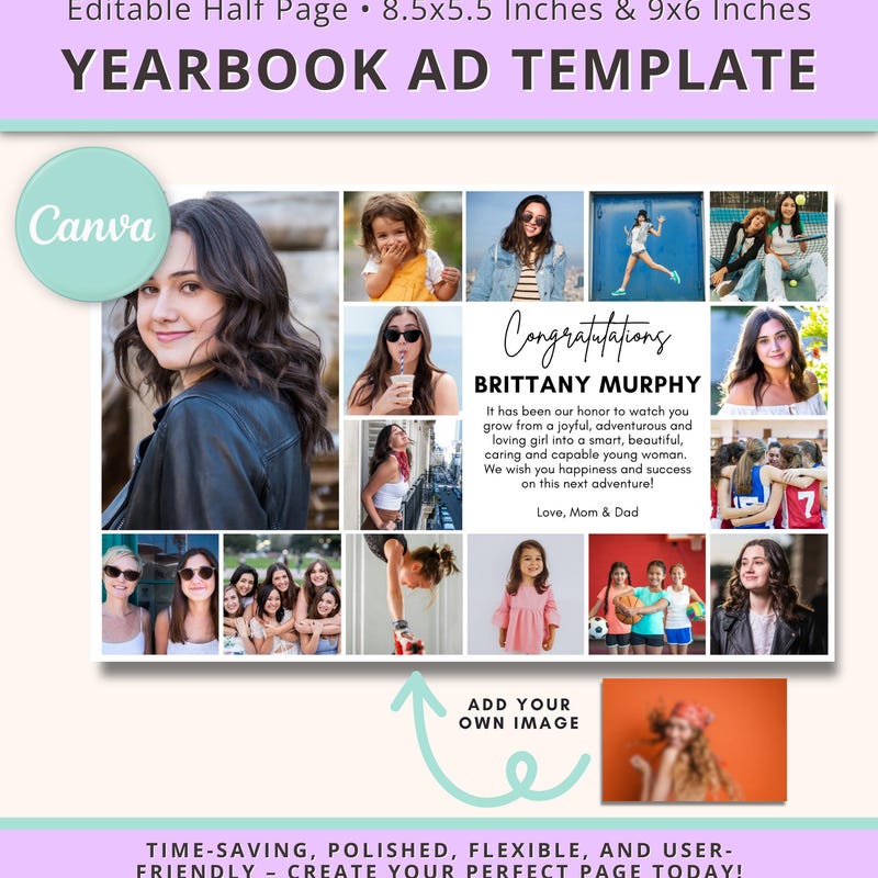 Senior Yearbook Ad - Etsy