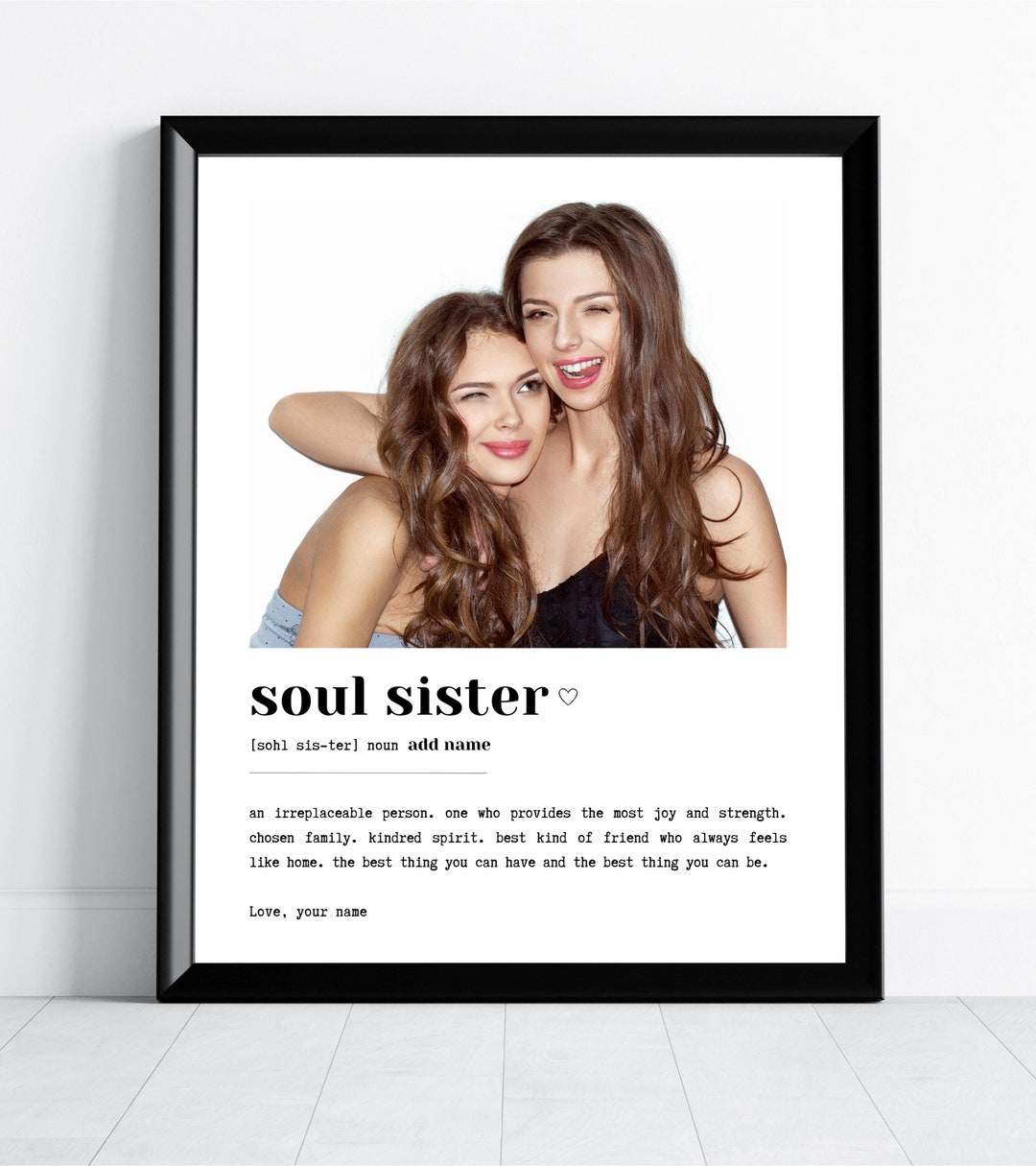 Personalized Soul Sister Definition Photo Print (digital Download) - Etsy