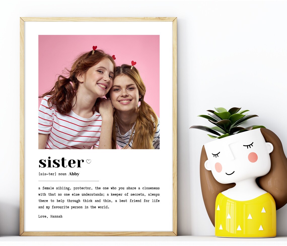 Sister Gift From Sister Canva Template Sister Graduation - Etsy