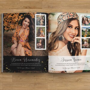 Yearbook Dedication Page, Senior Yearbook Page, Custom Yearbook Ad 8 ...