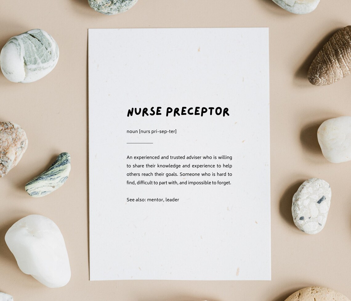 Nurse Preceptor Gift Nurse Preceptor Definition Print - Etsy
