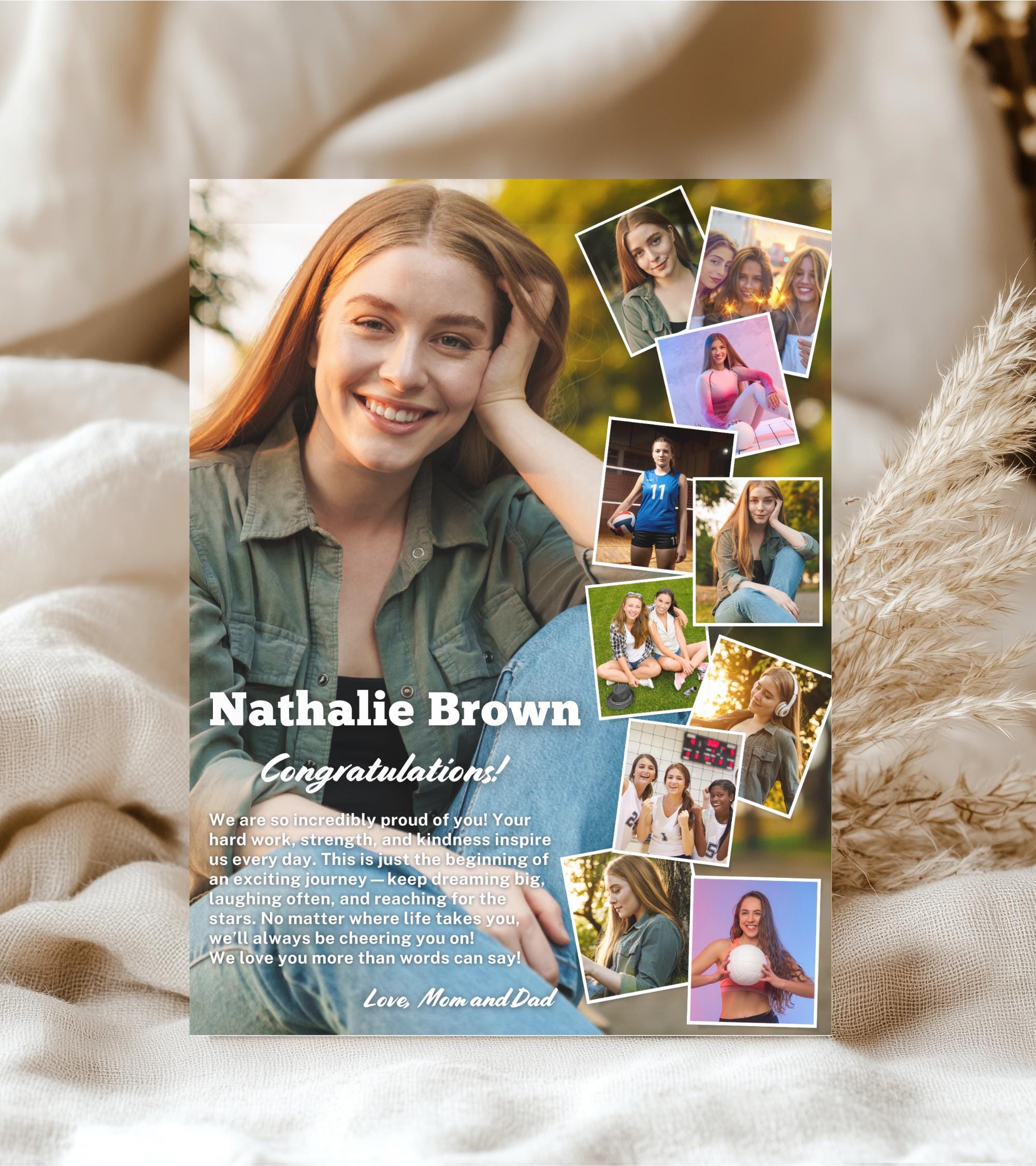 Editable Senior Yearbook Ad Template: Full, Half, Quarter Page (canva ...