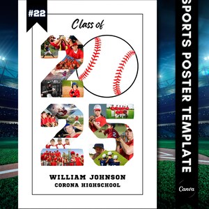 Baseball Senior Night Poster Template Canva Senior Night Baseball Gifts ...