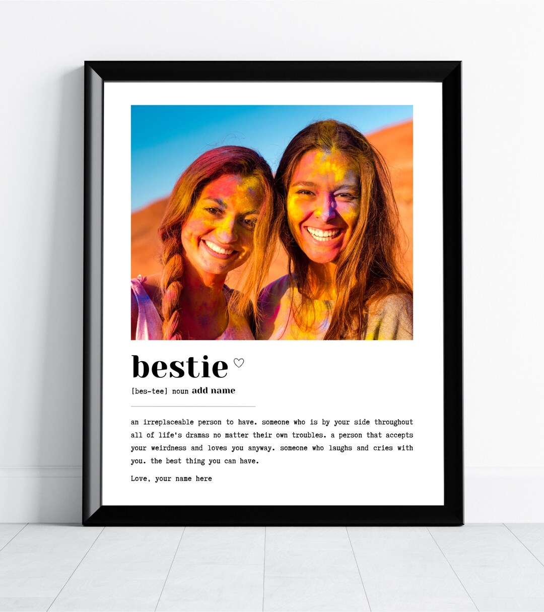 Gift for Friend, Sister, Best Friend Definition, Gift for Best Friend ...