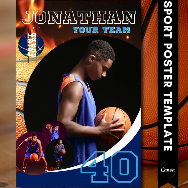 Basketball Senior Night Poster Canva Template Senior Night Basketball ...