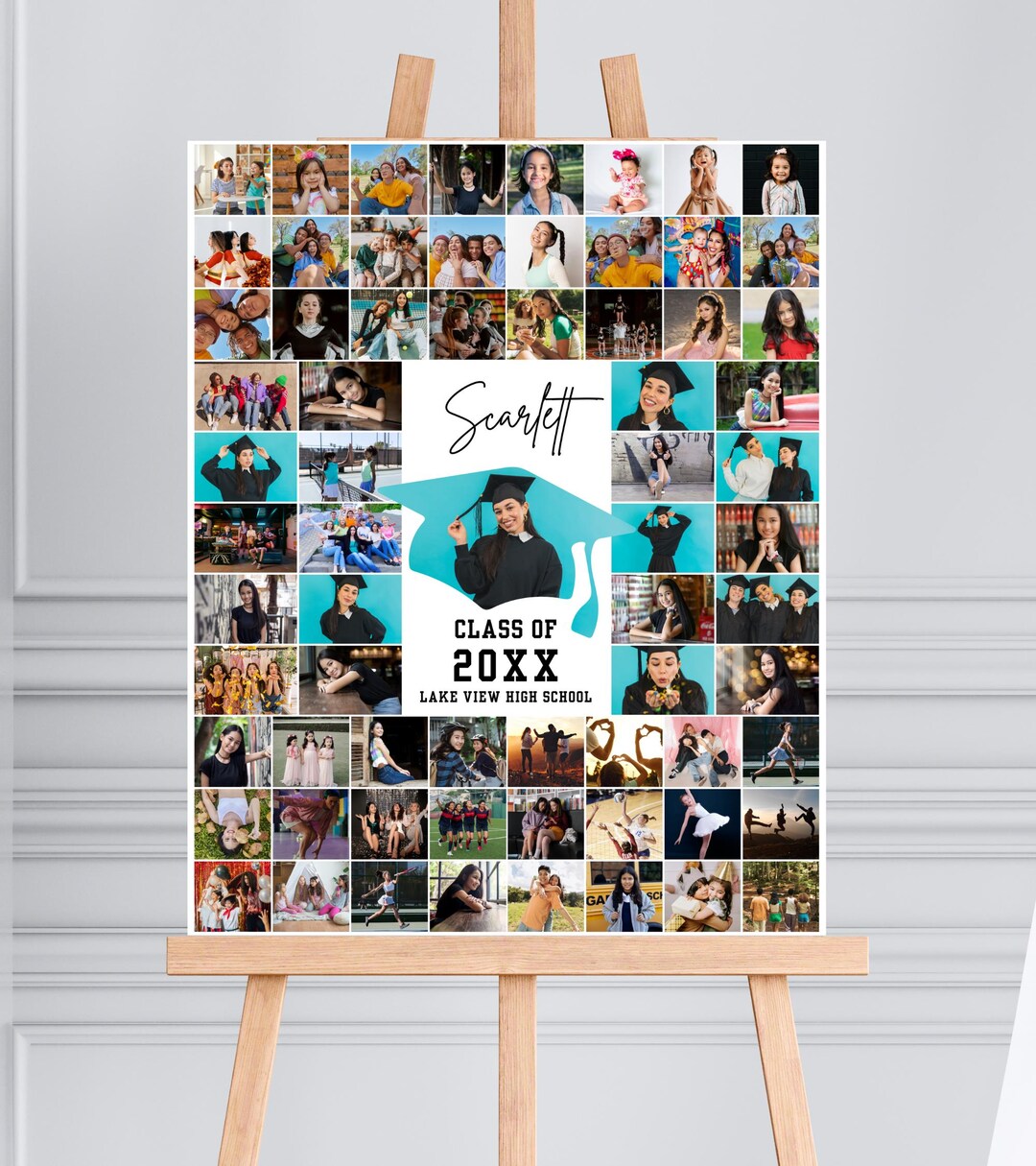 Graduation Collage Poster Template Graduation Party Poster Collage 57 ...