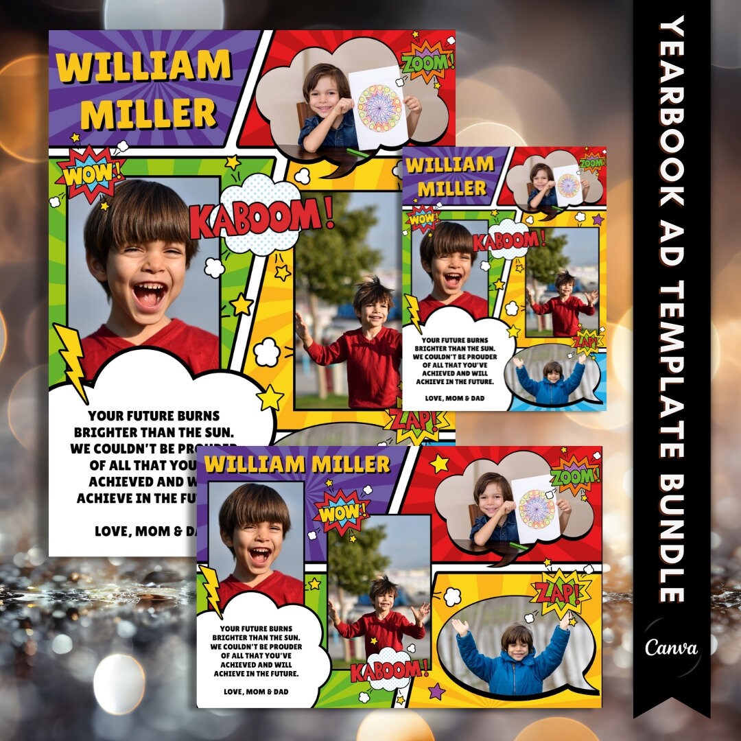 Yearbook Ad Elementary School, Yearbook Ad Template Boy, Elementary ...