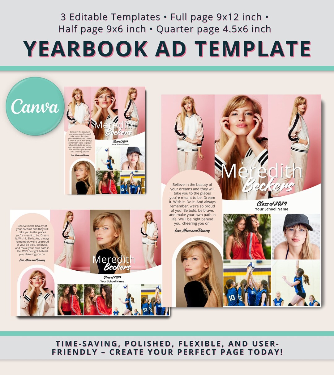 Yearbook Ad Yearbook Template Senior Yearbook Template Full Page Senior ...