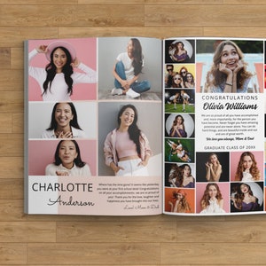 Senior Yearbook Template Graduation Yearbook Template Dedication Page ...