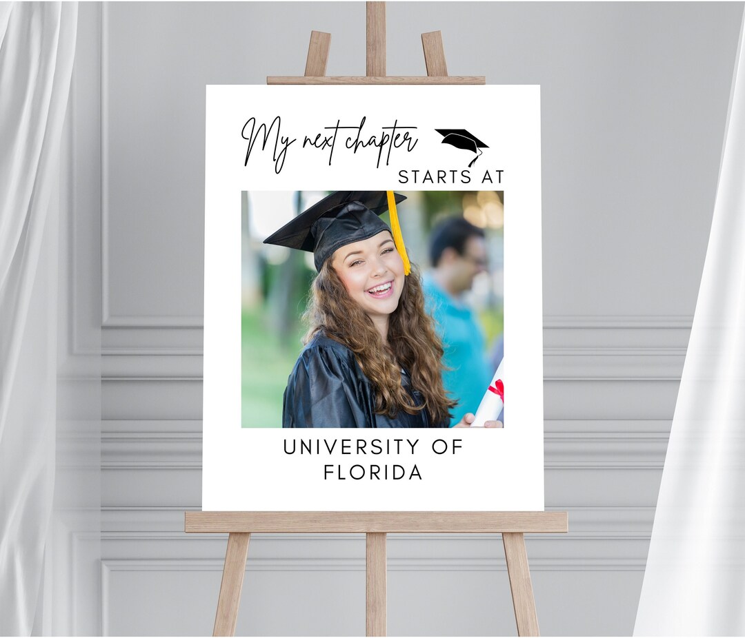 My Next Chapter Sign for Graduation Party Ideas to Decorate - Etsy