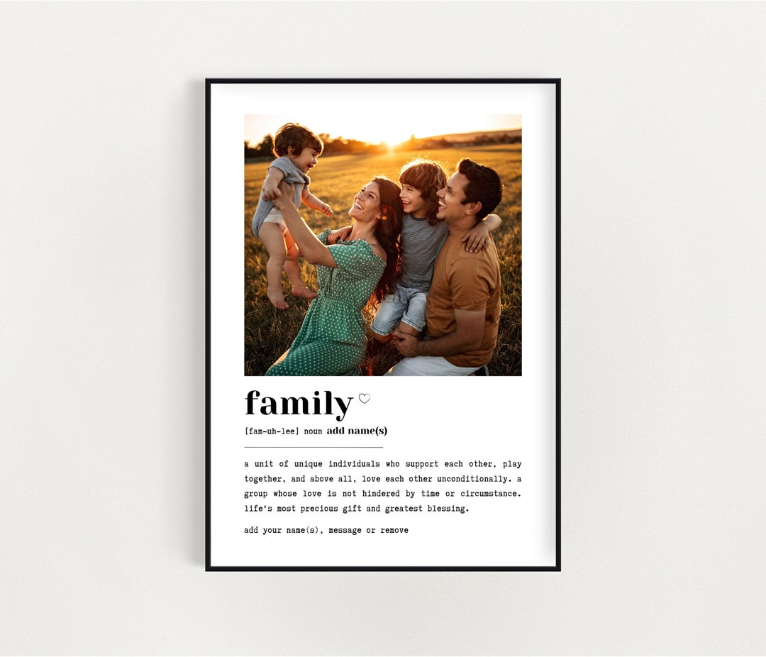 Personalized Custom Family Photo Personalized Family Poster - Etsy