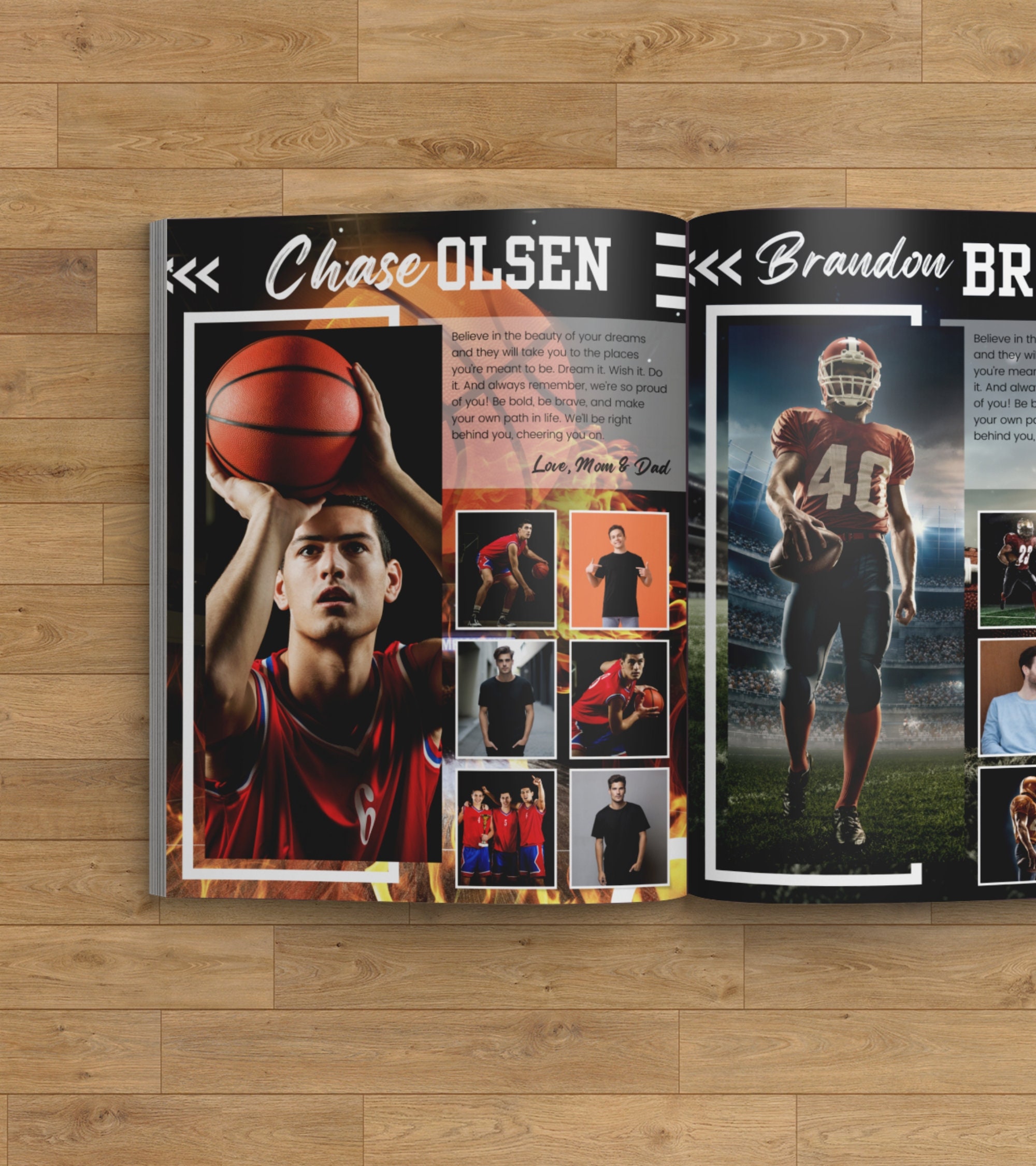 Basketball Senior Yearbook Ad Template: Full Page (digital Download) - Etsy