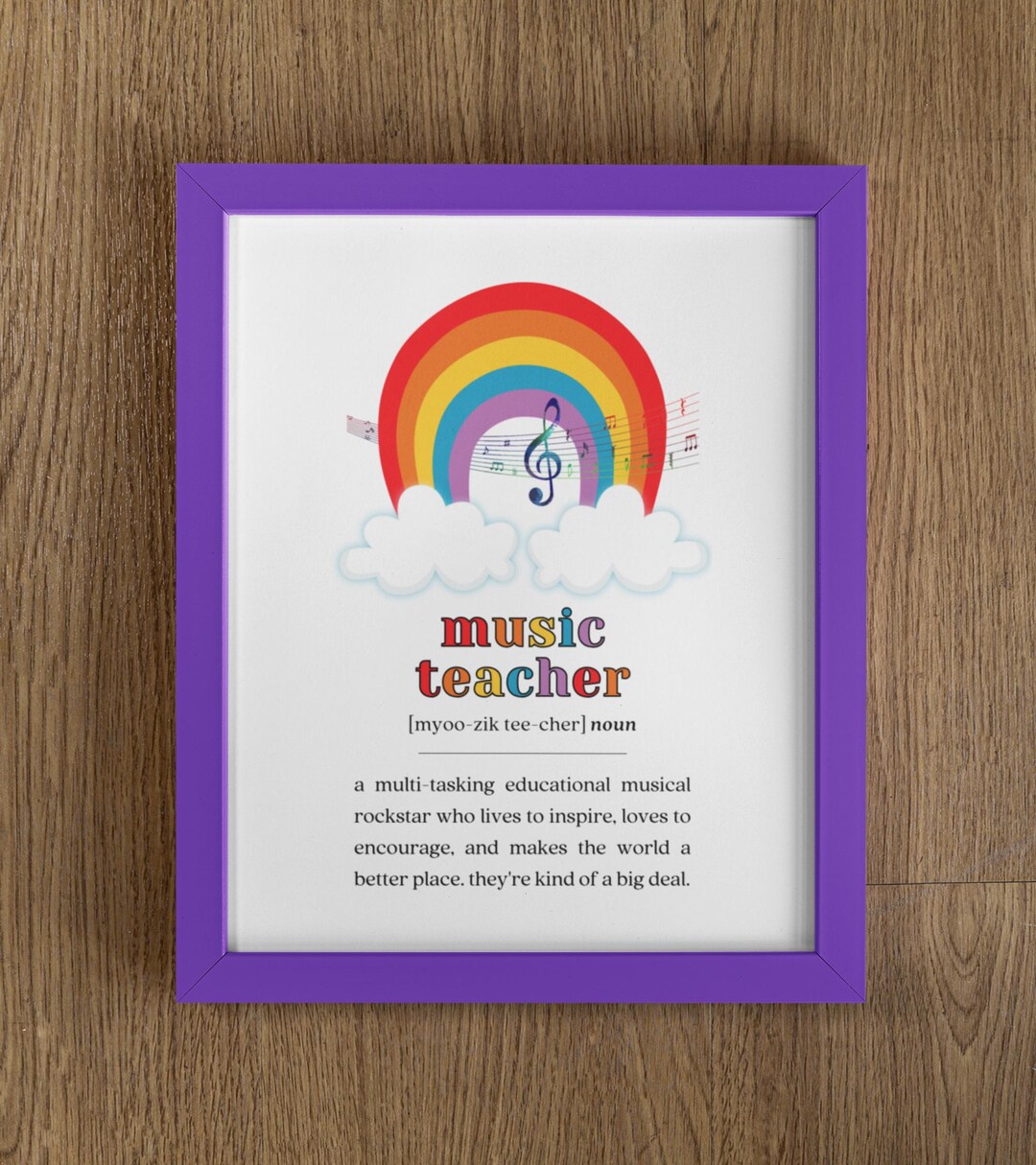 Music Teacher Appreciation Gift, Music Teacher Thank You, Elementary ...