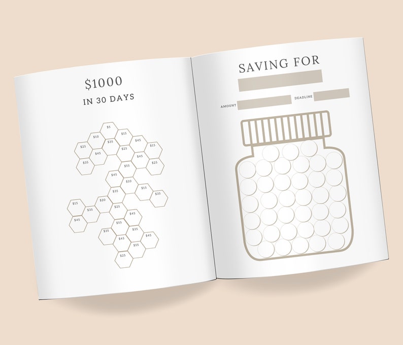 Savings Tracker Printable A4A5 Letter Instant Download - Etsy