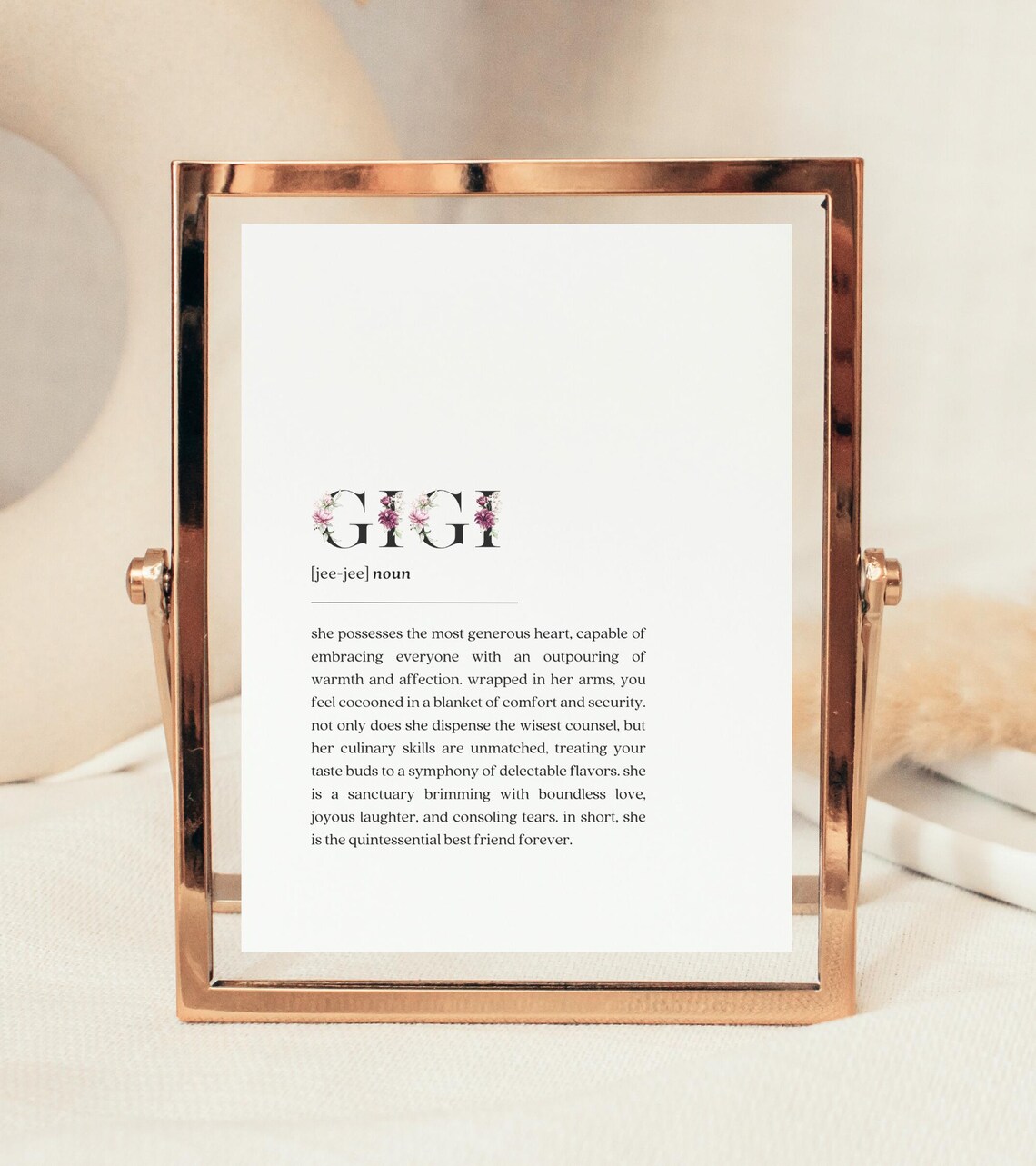Gigi Definition Print: Grandma Gift, Pregnancy Announcement (digital ...