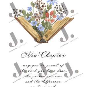 New Chapter Gift, New Chapter in Life, New Chapter Poster Printable ...