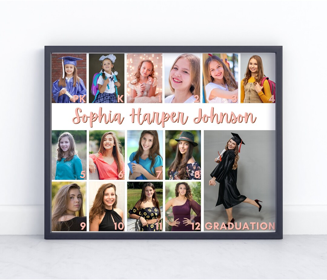 School Years Photo Picture Template Instant Download, K 12 Picture ...