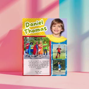 Yearbook Template Elementary Yearbook Editable Templates, Full Page ...