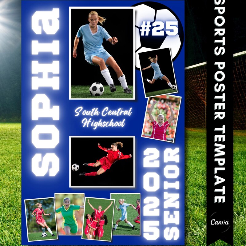 Soccer Senior Poster - Etsy