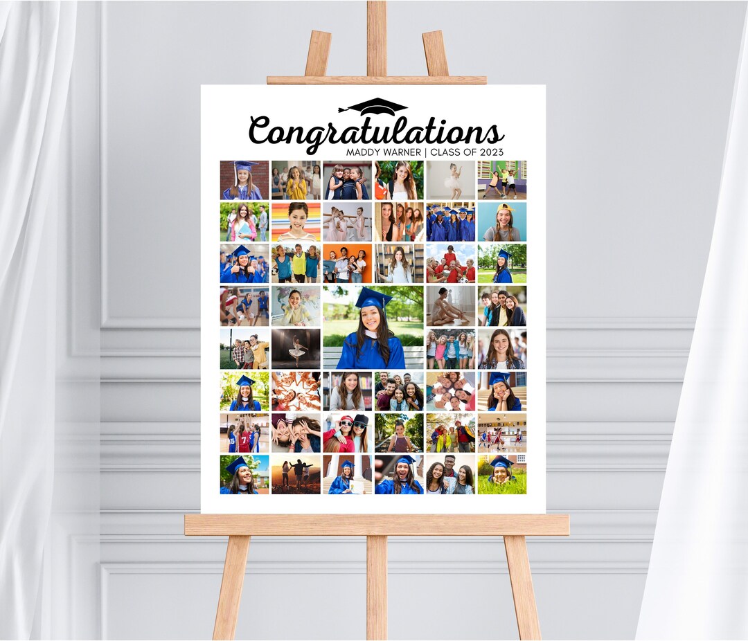 Graduation Sign Template Editable, Custom Graduate Sign, Graduation ...