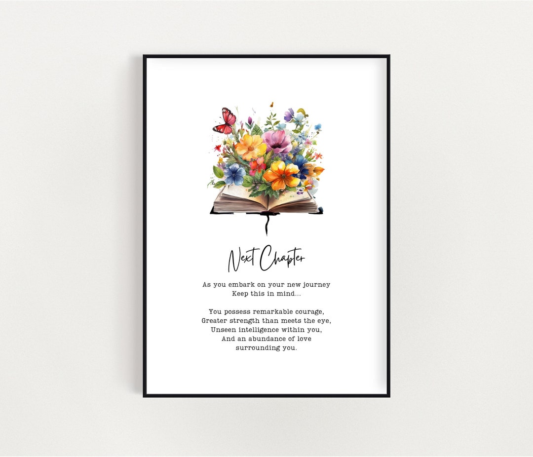 Next Chapter, Retirement Gift for Men or Women, Starting Over, Break up ...