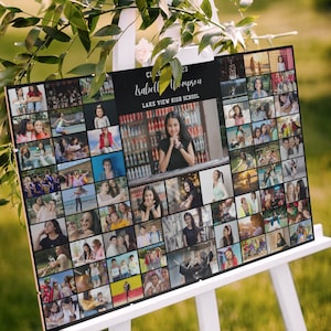 Graduation Photo Collage Template: 66 Photos (digital Download) - Etsy