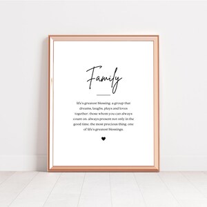 Family Definition Sign Instant Download, Family Definition Print ...