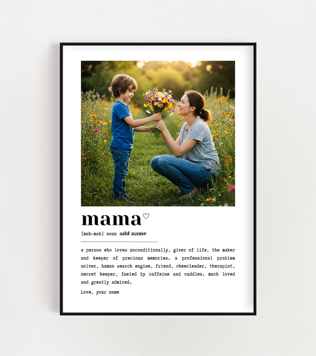 Personalized Mama Definition, Mom Definition Template, New Mama Gift ...