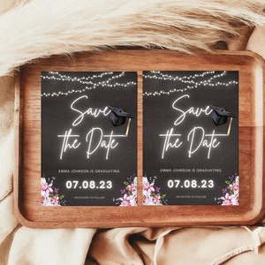 Save the Date Graduation Party, Graduation Save the Date Digital, Save ...