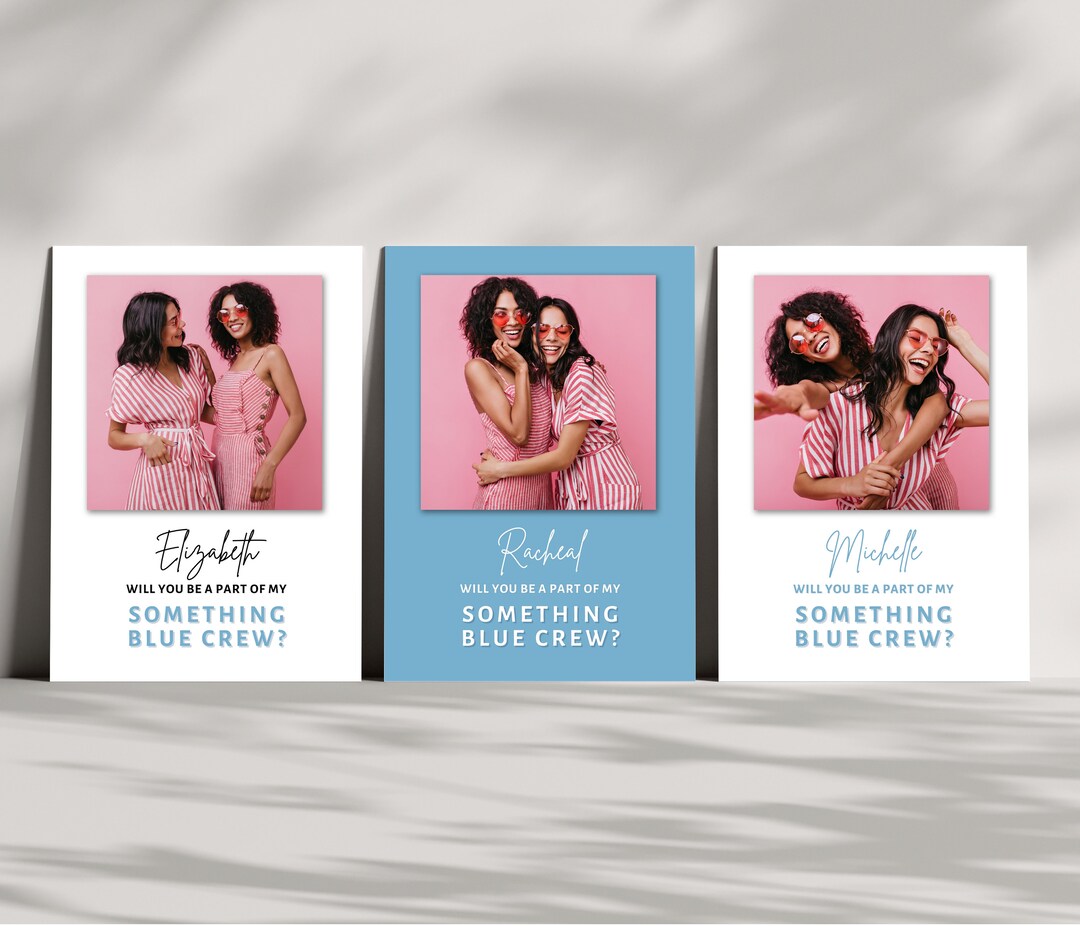 Will You Be A Part of My Something Blue Crew Bridal Party Proposal ...