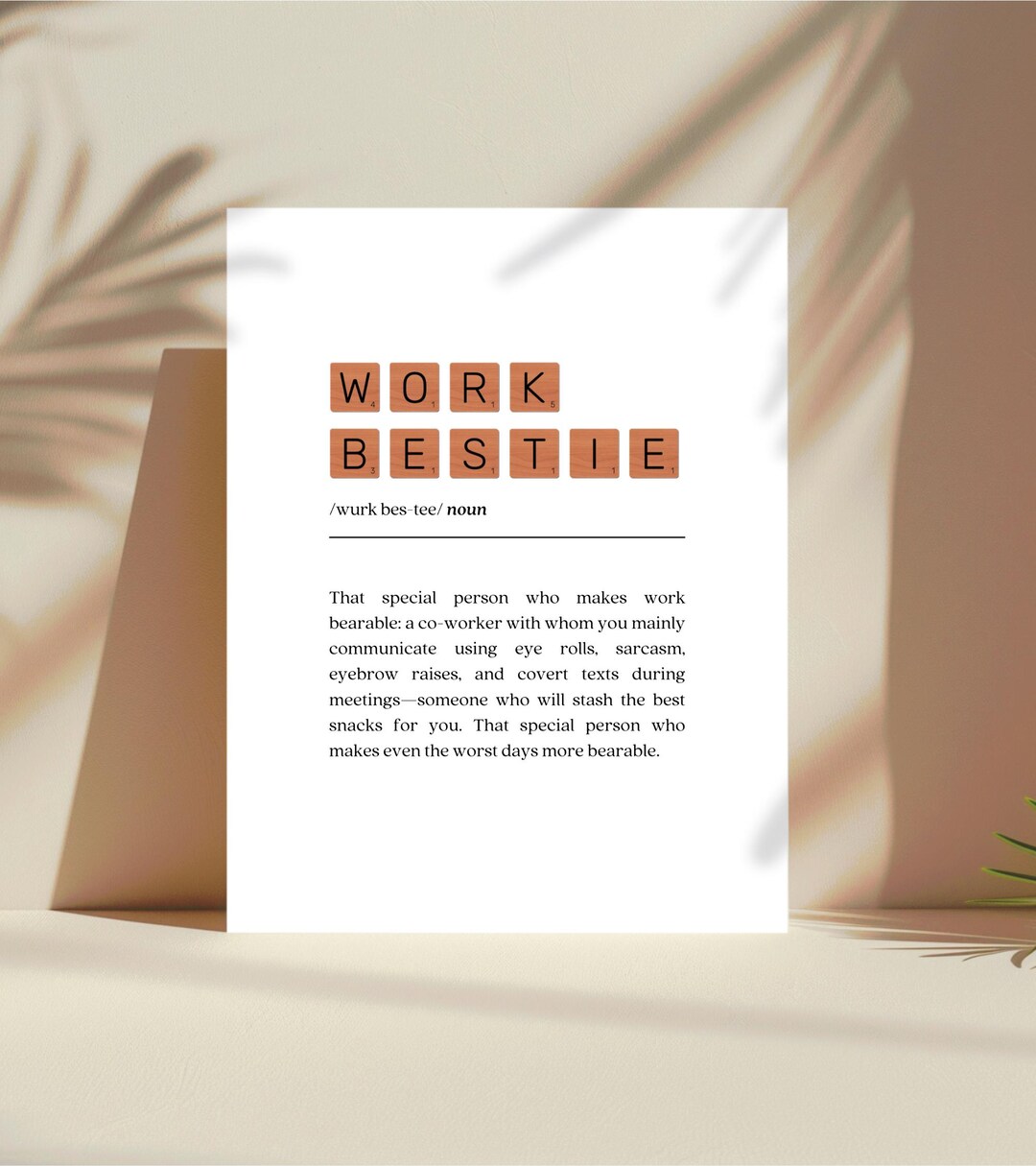 Work Bestie Printable, Work Bestie Definition, Work Bestie Leaving ...