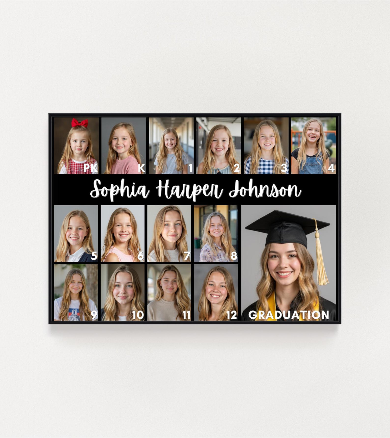 School Years Photo Picture Template Instant Download, K 12 Picture ...