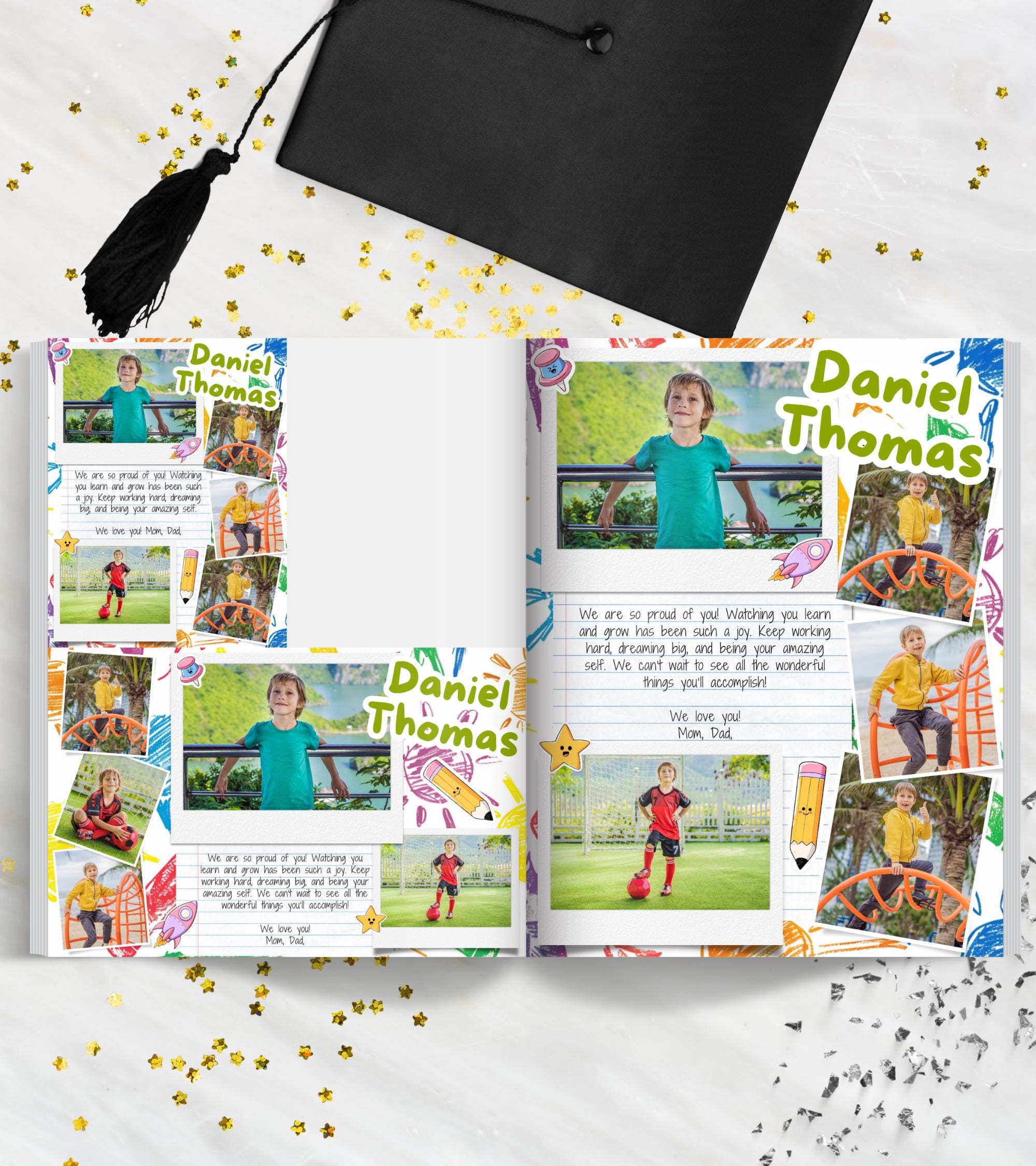 Elementary Yearbook Ad Template: Full, Half, Quarter Page (canva ...