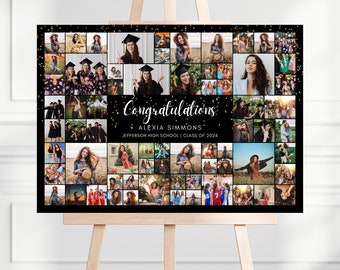 Graduation Poster Collage Template - Etsy