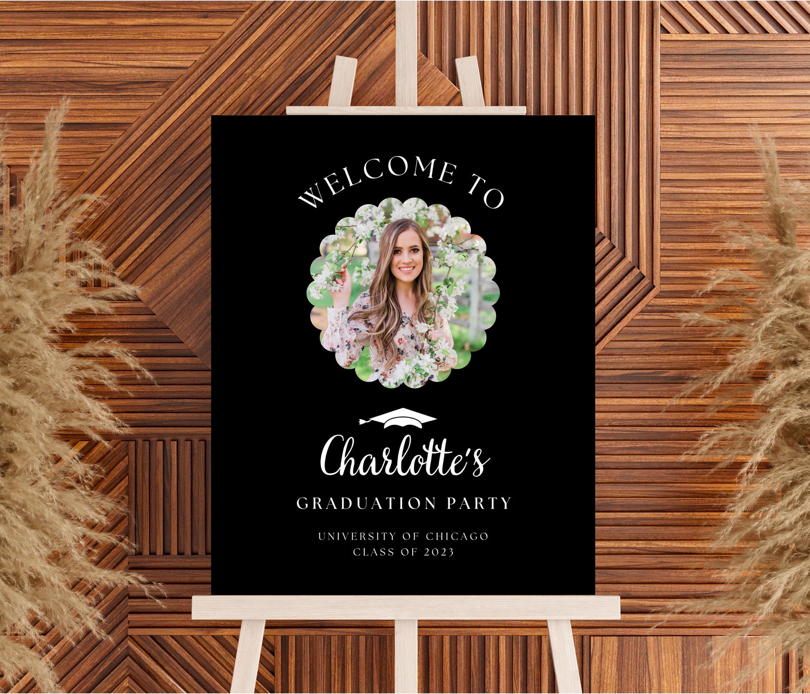 Graduation Welcome Sign Template Editable, Graduation Welcome Sign ...