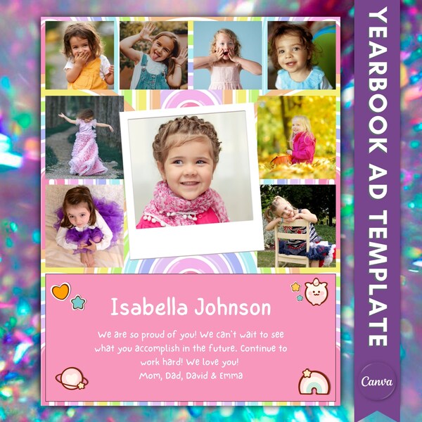 Elementary Yearbook Ad Full Page Template - Etsy