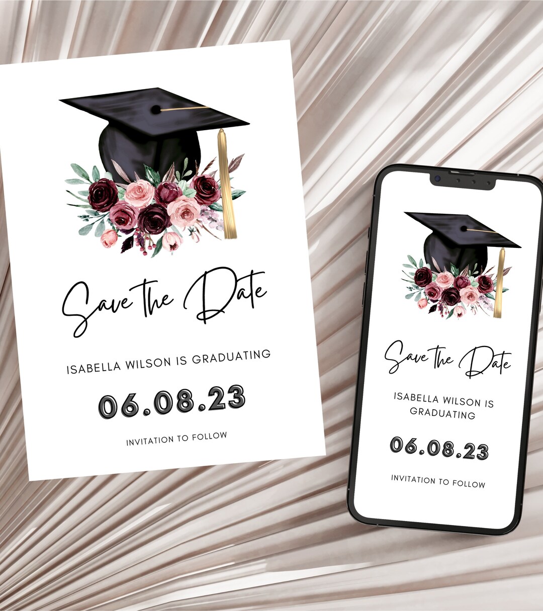 Save the Date Evite Burgundy and Pink Save the Date Template for ...