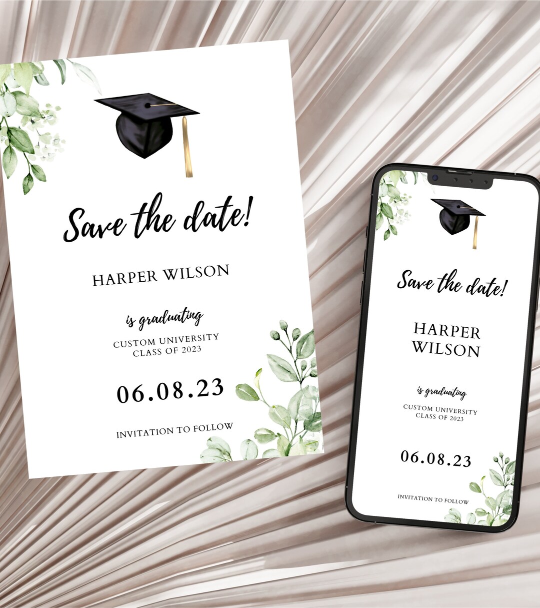 Save the Date Graduation Party Invite for Graduation Party Invitation ...
