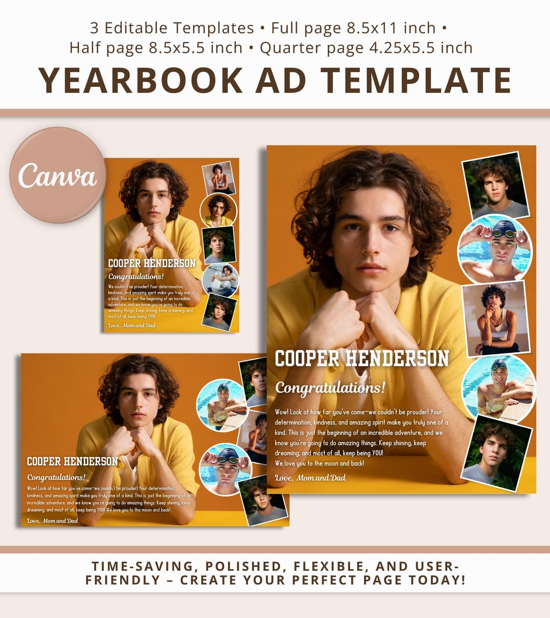 Senior Yearbook Ad Guy, High School Senior Yearbook Ad Template ...