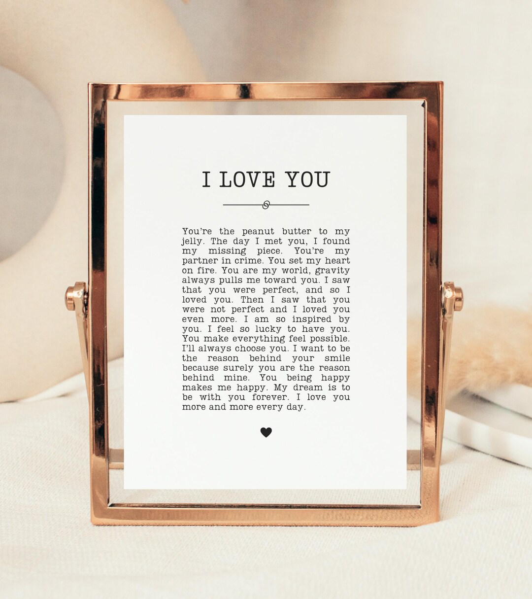 I Love You Poem Print, Sentimental Boyfriend Gift (digital Download) - Etsy