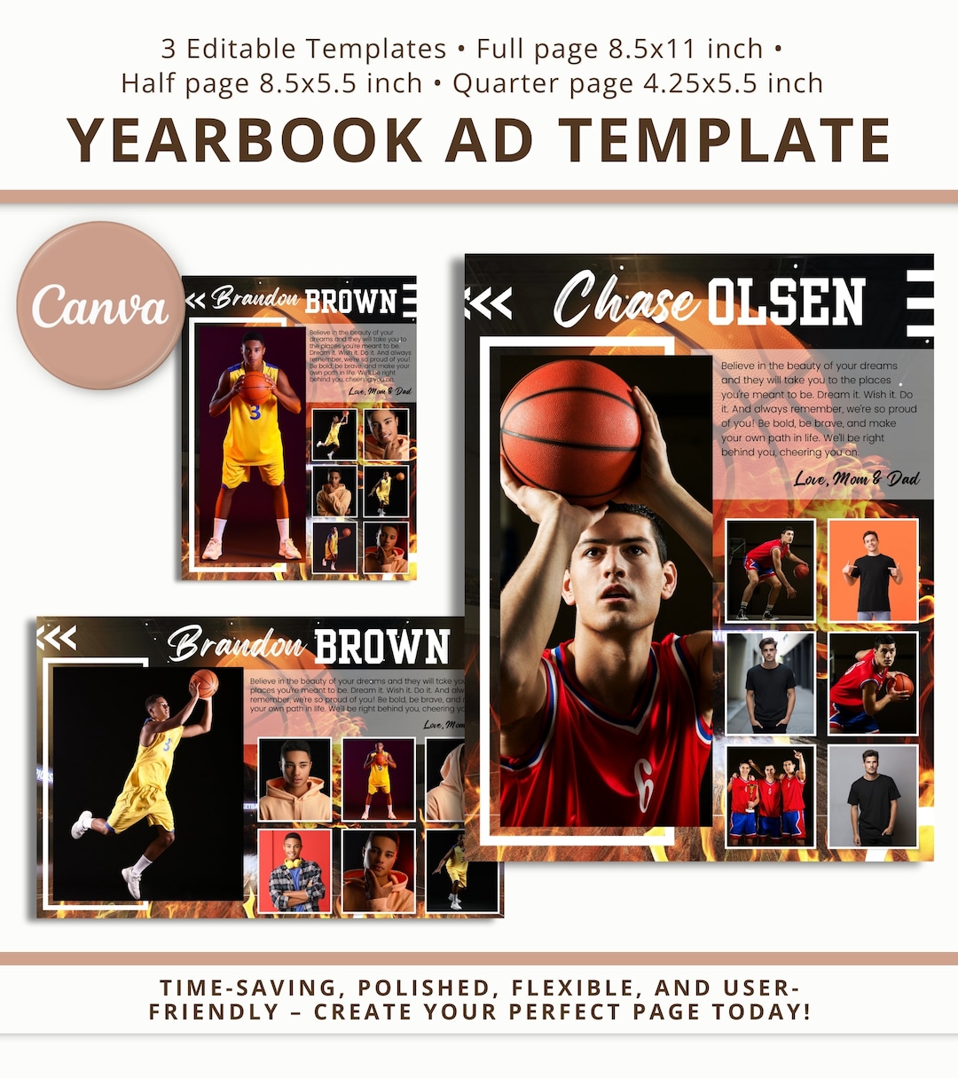 Baseball Yearbook Template Sports Yearbook Ad Full Page Yearbook Ad ...