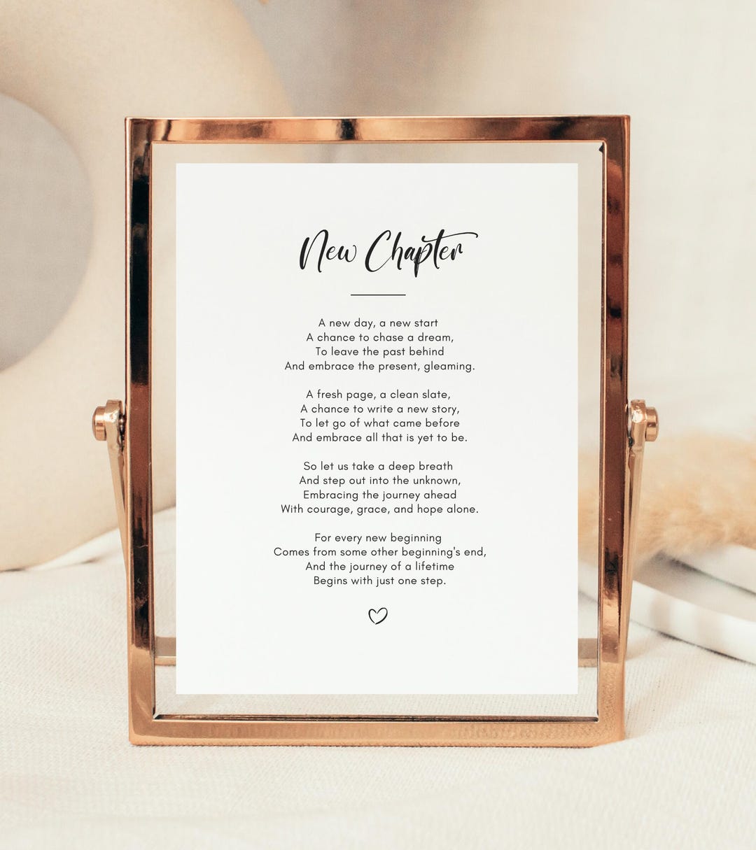 New Chapter Poem Print, Farewell Gift (digital Download) - Etsy