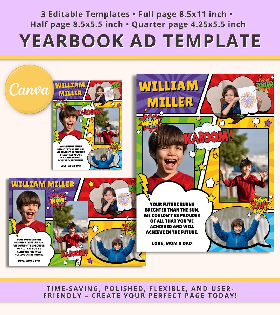 Yearbook Ad Elementary School, Yearbook Ad Template Boy, Elementary ...