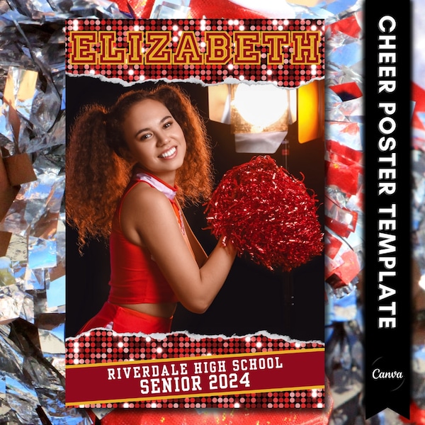 Cheerleading Senior Night Template - Etsy